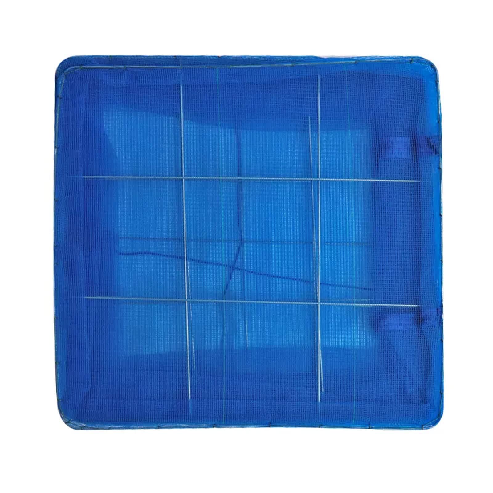 HHKTY Blue Drying Rack 3 Layer Hanging Drying Net Folding Fish Mesh with Zippers Non Toxic Nylon Dry Cage(Size:50x50x65cm,Color:Blue)