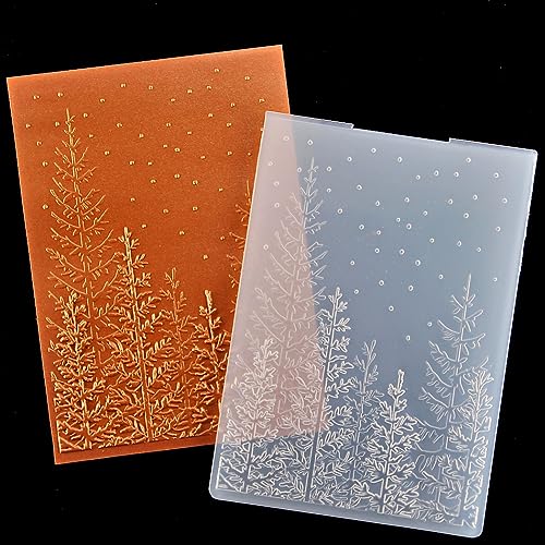 Kwan Crafts 3D Tree Woodland Background Plastic Embossing Folders for Card Making Scrapbooking and Other Paper Crafts 3050933