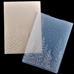 Kwan Crafts 3D Tree Woodland Background Plastic Embossing Folders for Card Making Scrapbooking and Other Paper Crafts 3050933