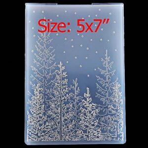 Kwan Crafts 3D Tree Woodland Background Plastic Embossing Folders for Card Making Scrapbooking and Other Paper Crafts 3050933