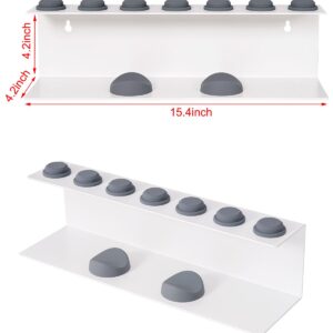 chorten nyima Storage Holder for Dyson Airwrap, 8-Holes Countertop Dyson Airwrap Organizer Wall Mount for Dyson Airwrap Attachments White, Dyson Airwrap Holder