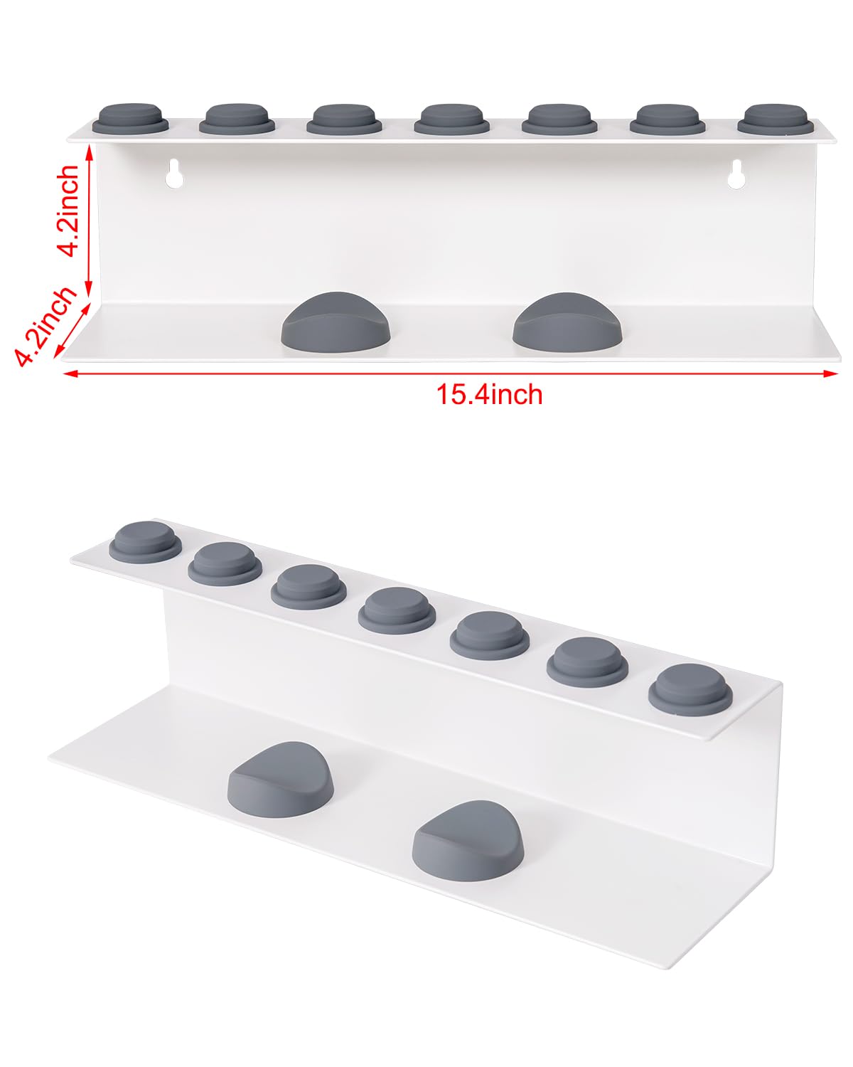 chorten nyima Storage Holder for Dyson Airwrap, 8-Holes Countertop Dyson Airwrap Organizer Wall Mount for Dyson Airwrap Attachments White, Dyson Airwrap Holder