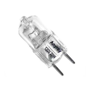 anyray® a1700y (12-pack) 20 watt g8 20w 120v halogen light bulb gy8.6 t4 jcd type 110v 120v 130v 20watt size less than< 35mm long