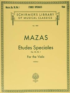 etudes speciales, op. 36 - book 1: schirmer library of classics volume 1885 viola method