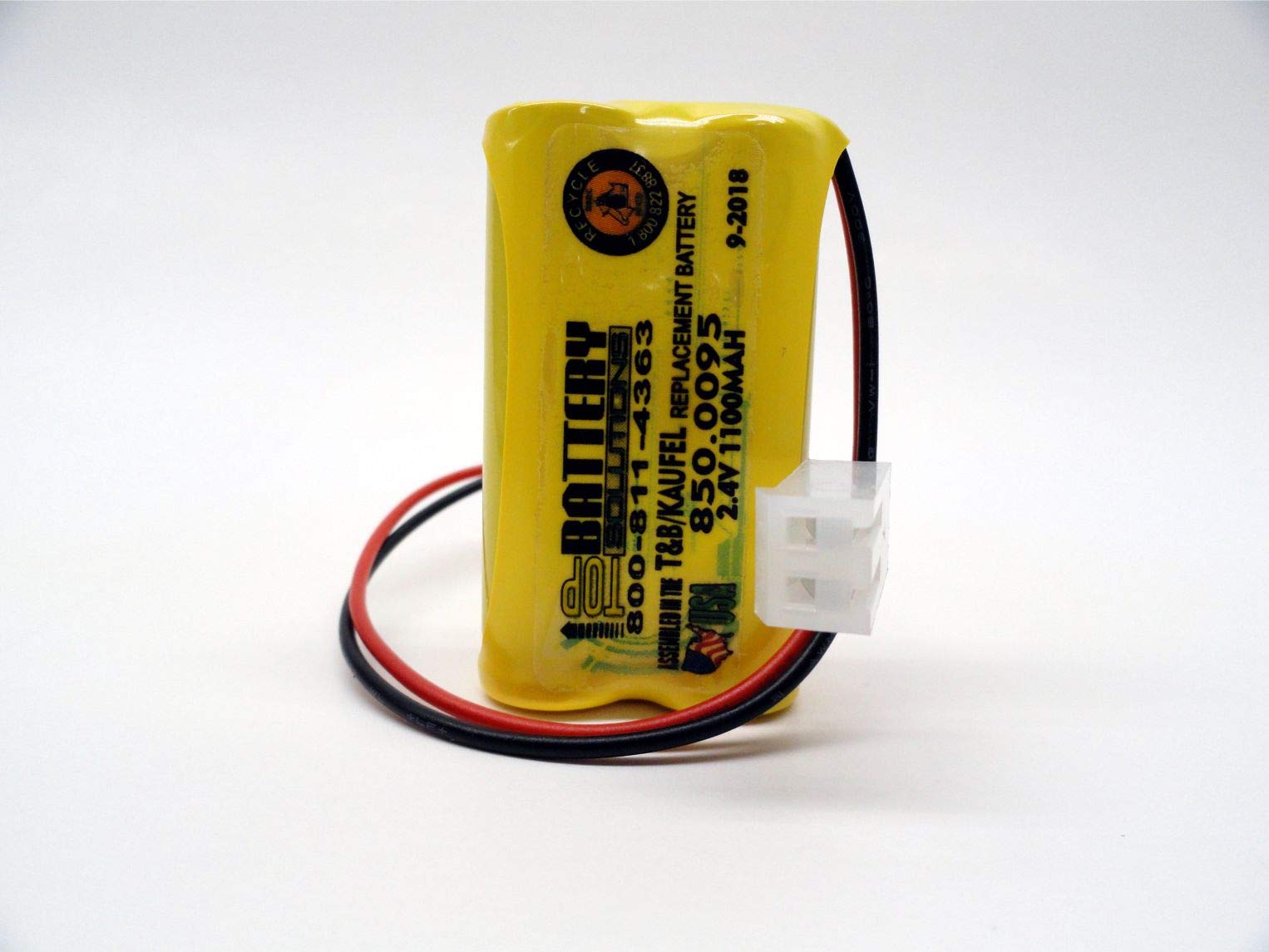 T&B, KAUFEL 850.0095 Emergency Light Battery 2.4V 1.1Ah