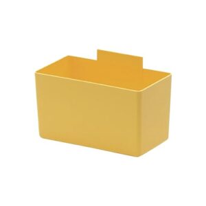 quantum storage bin cup - 5 1/8in. x 2 3/4in. x 3in. size, yellow, carton of 48