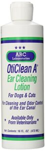 arc laboratories oticlean-a pet ear cleaning lotion, 16-ounce