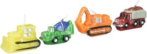 construction vehicles birthday candles by wilton