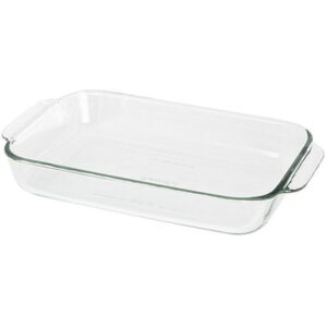 pyrex bakeware 2-quart oblong baking/serving dish, clear, 2 qt - original genuine pyrex - made in the usa