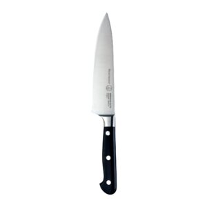 messermeister meridian elite 6” traditional chef’s knife - fine german steel alloy blade - rust resistant & easy to maintain