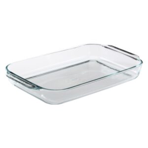 pyrex bakeware 4.8 quart oblong baking dish, clear