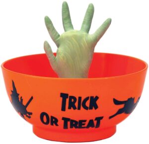 sunstar animated witch hand candy bowl