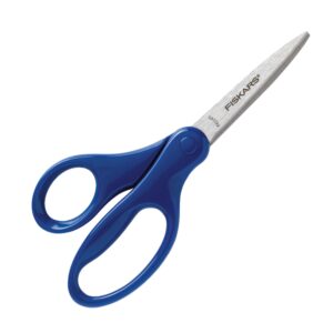 fiskars 7" student scissors for kids 12-14 - scissors for school or crafting - back to school supplies - color may vary