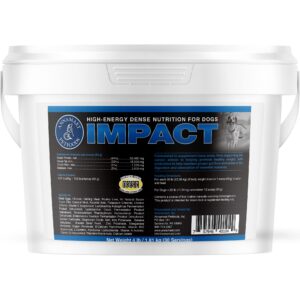 annamaet impact – high-energy dense nutrition supplement for dogs – helps support healthy weight in canine athletes, post-surgical dogs and dogs with fast metabolism - 4 lb