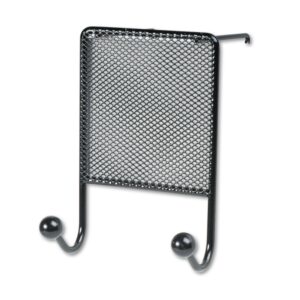 fellowes mesh partition additions double coat hook, black (75903)