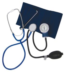 lumiscope stethoscope and blood pressure cuff set - includes aneroid sphygmomanometer, manual bp monitor, stethoscope, and carrying case -adult cuff, 100-021