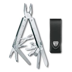 vnox victorinox 30327l swiss tool x in leather pouch by