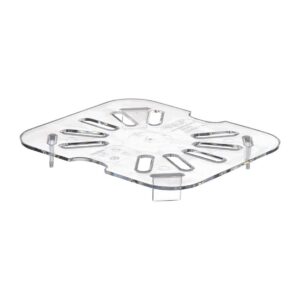 cambro 60cwd135 food pan drain shelf 1/6 camwear clear case of 6