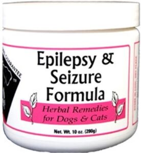 doc ackerman's - epilepsy & seizure formula - professionally formulated herbal remedy for dogs & cats | enhanced with valerian root, blue vervain & passion flower - 10 oz