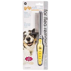 jw pet company gripsoft flea comb for dogs