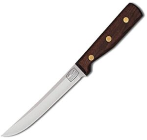 chicago cutlery 6-inch utility knife with ultra-sharp stainless steel blade for optimum sharpness, walnut tradition handle kitchen knife