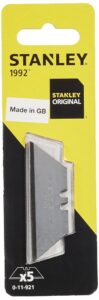 stanley 0-11-921 knife blade "1992" unperforated (5 piece), silver