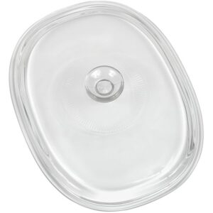 corningware french white 2-1/2-quart oval glass cover