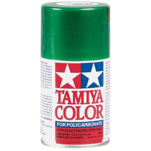 tamiya america, inc polycarbonate ps-17 metal green, spray 100 ml, tam86017