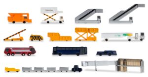 herpa daron ground equipment building kit (19-piece)