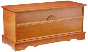 coaster home furnishings paula rectangular cedar chest honey