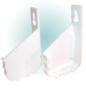 kv cut to size plastic tip out tray end caps white (pair)