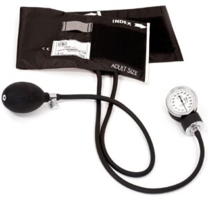 prestige - 82-blk aneroid sphygmomanometer with black cuff