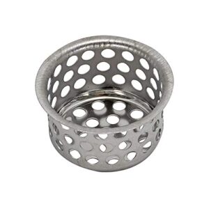 ez-flo 1-1/2 inch bathroom tub or sink replacement basket, drain strainer, stainless steel, ez-30063