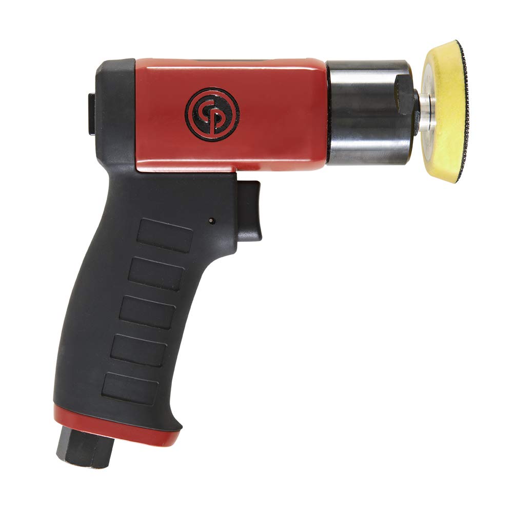 Chicago Pneumatic CP7201-3 Inch (75 mm) Air Polisher, Pistol Handle, Hook & Loop - 2,500 RPM