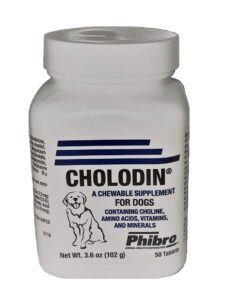 cholodin canine 50 chewable tablets