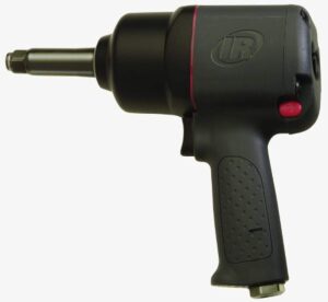 ingersoll rand 2130-2 1/2" air impact wrench with 2" extended anvil, 550 ft-lbs max torque output, 9500 rpm, heavy duty, lightweight, use for changing tires, auto repair, black