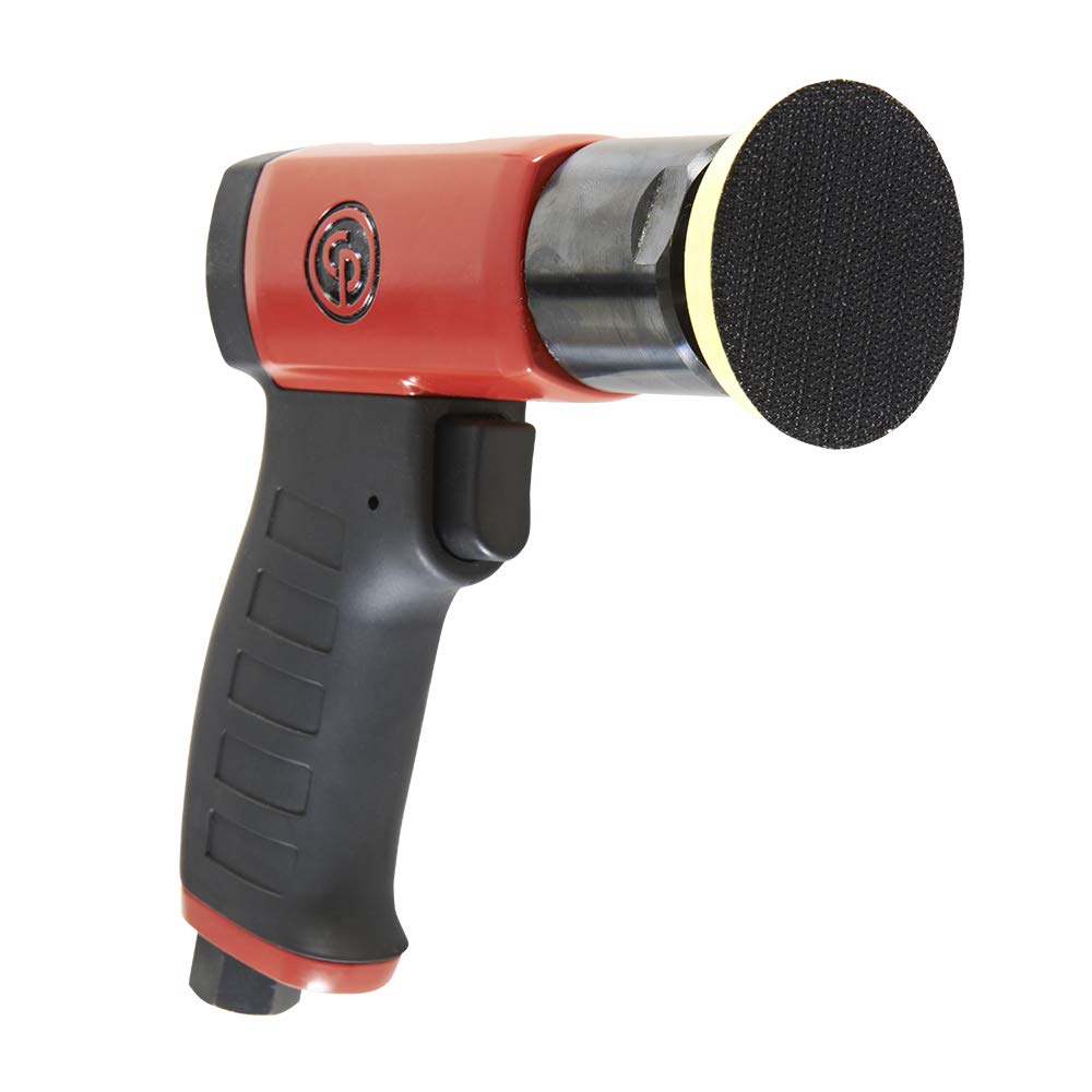 Chicago Pneumatic CP7201-3 Inch (75 mm) Air Polisher, Pistol Handle, Hook & Loop - 2,500 RPM