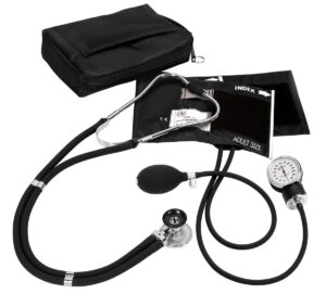 prestige sphygmomanometer & stethoscope kit with matching black carrying case