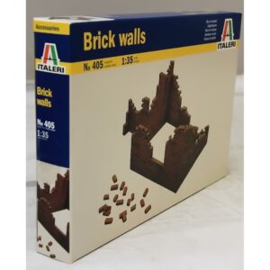 italeri models world war ii brick walls model kit