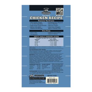 Redbarn 4lb Chicken Recipe Rolled Food | Natural Ingredients with Added Vitamins & Minerals - Shelf Stable Food, Topper or Training Reward | Made in USA (Pack of 1)