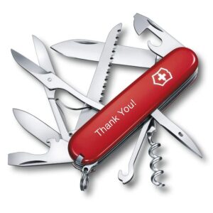 personalized huntsman swiss army knife by victorinox