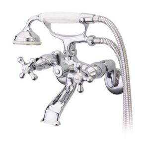 kingston brass ks266c kingston clawfoot tub faucet, 6-inch adjustable center, polished chrome