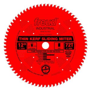 freud lu91r012: 12" thin kerf sliding compound miter saw blade