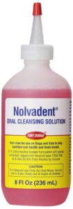 fort dodge animal nolvadent oral cleansing solution bottle, 8-ounce