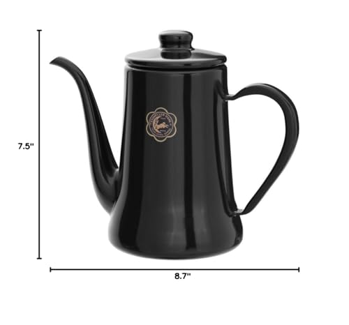 Tsukiusagijirushi Tsukiusagijirushi Slim Pot, 1.2L Black