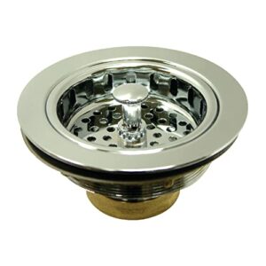 kingston brass kbs1001 made to match basket strainer, 4-1/2-inch, polished chrome