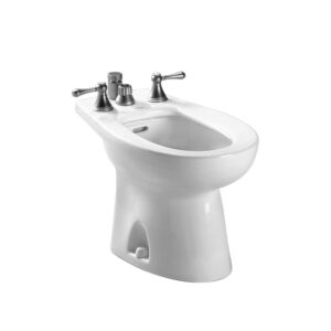 toto bt500b #01 piedmont bidet only, vertical spray, cotton white