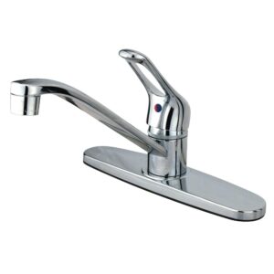 kingston brass kb561 wyndham kitchen faucet without sprayer, 8-inch, polished chrome