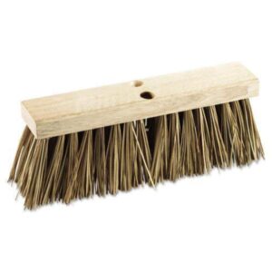 boardwalk bwk71160 6.25 in. palmyra fiber bristles 16 in. brush street broom head - brown