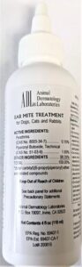 animal dermatology ear mite treatment for dogs & cats - 4 ounces